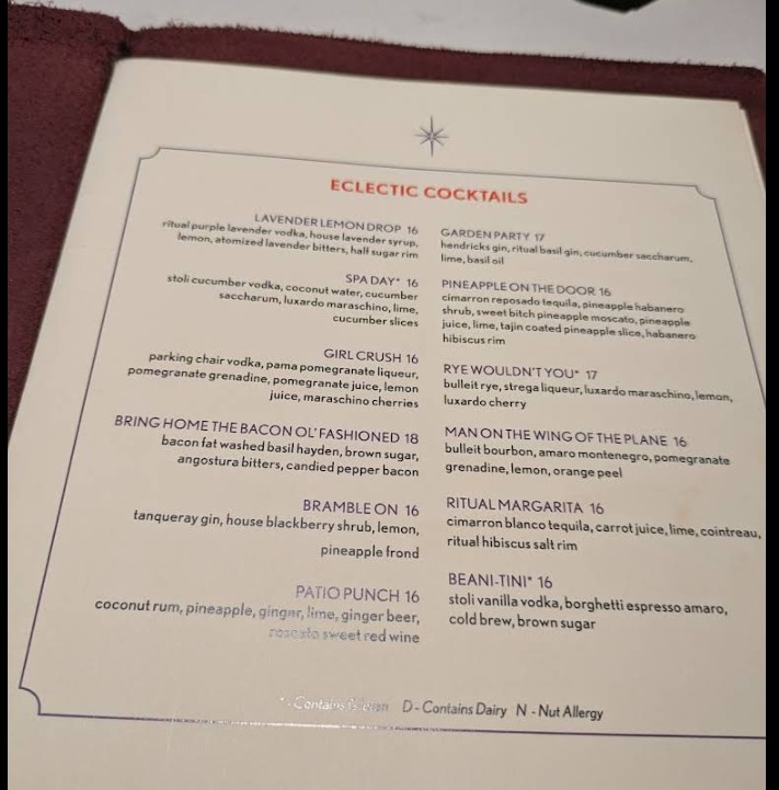 Ritual House Pittsburgh Menu – Brunch, Lunch & Dinner Prices & Hours